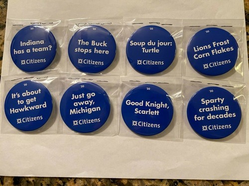 2020 PENN STATE CITIZENS BANK COMPLETE FOOTBALL SEASON SLOGAN BUTTON ...