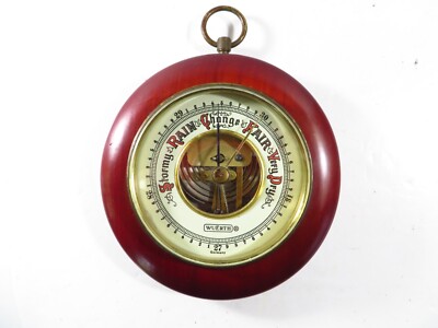 Wuerth Mechanical Barometer in Wood Case, Made in Germany, FREE 2-3 Day ...