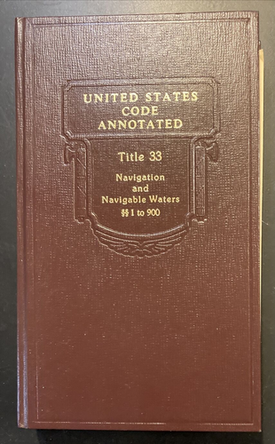 United States Code Annotated Title 33 Navigation Navigable Waters 1 to ...