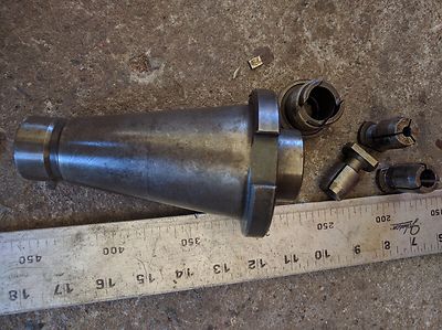 Clarkson NT50 collect Arbor set wt 3 collets: 6mm, 1/4", 1/2" | eBay ...