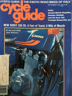 Cycle Guide Magazine December 1978 | eBay
