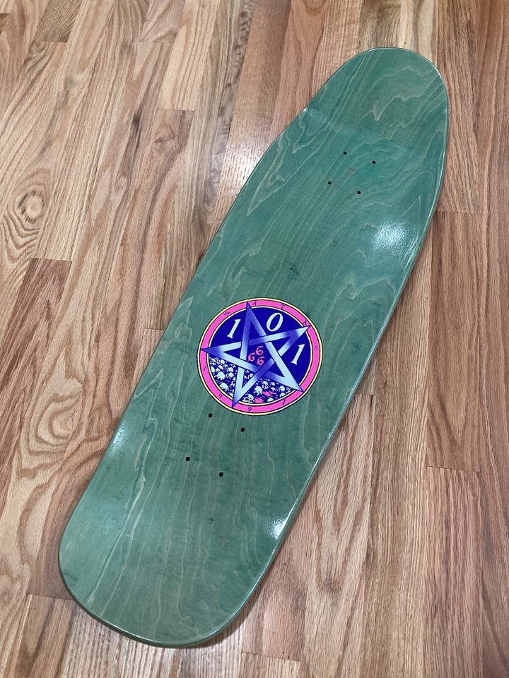 2016 NEW NATAS KAUPAS 101 DEVIL WORSHIP Satan Neon Limited Skateboard ...