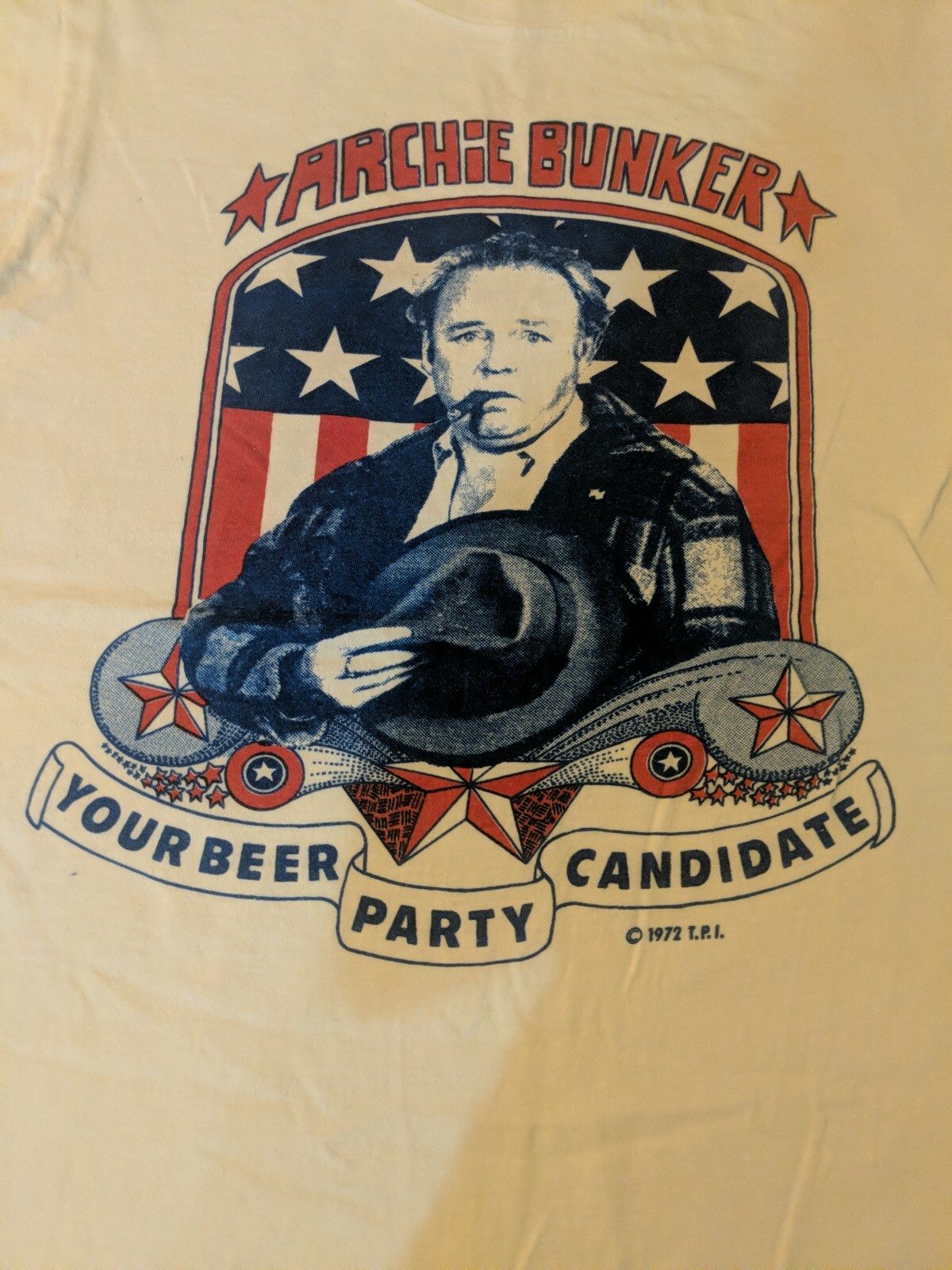 1972 vtg ARCHIE BUNKER Beer Party Candidate ALL IN TH… - Gem