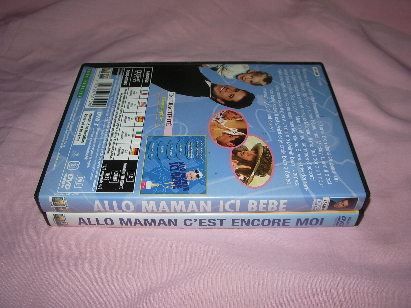 2 DVD ALLO MAMAN C EST ENCORE MOI + ALLO MAMAN ICI BEBE JOHN TRAVOLTA ...