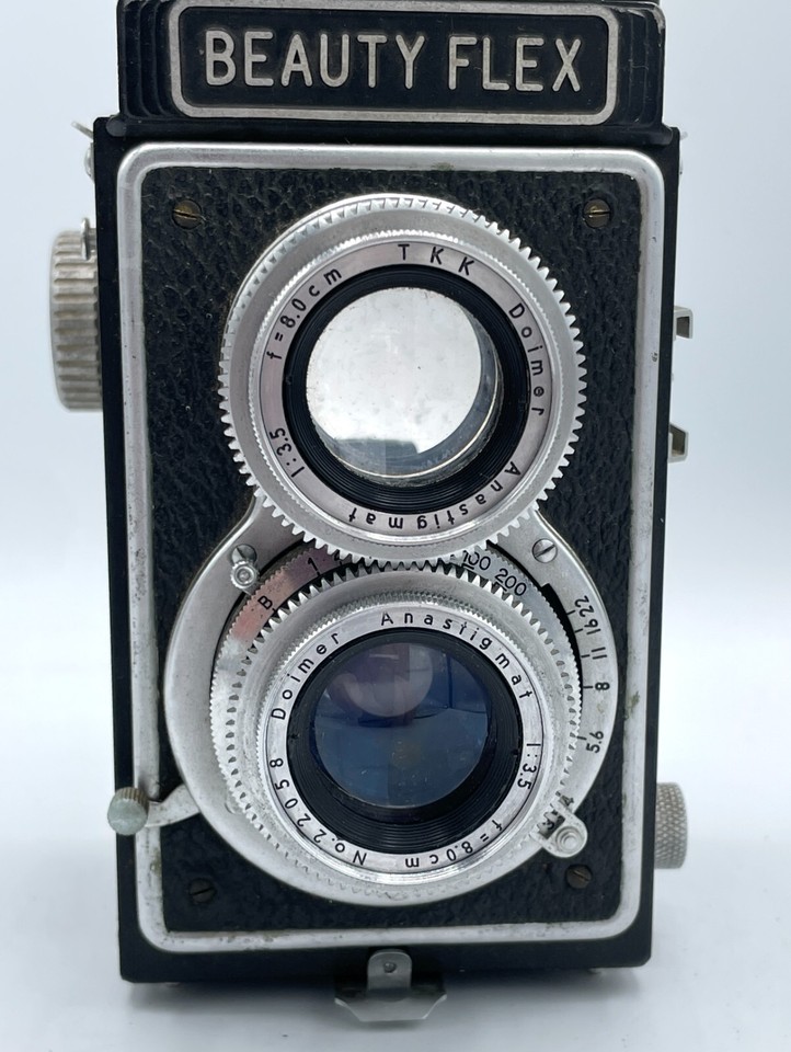 VTG Early Version BEAUTY FLEX IV TLR CAMERA w/ 80mm Lens & SYNC 6x6cm ...