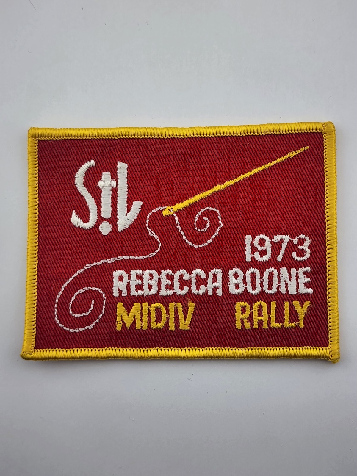 1973 SCCA Rebecca Boone National Rally Patch Sports Car Racing St ...