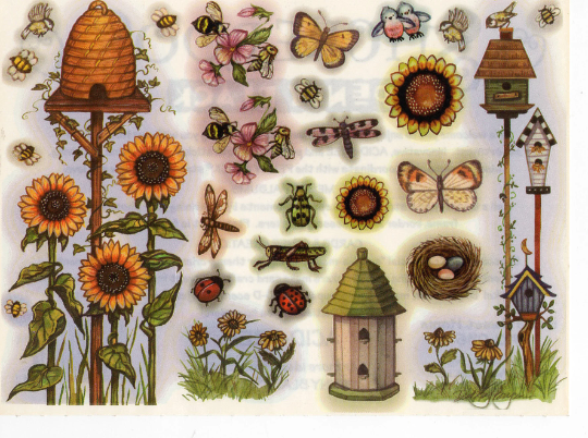 4 Sheets Vintage Scrapbook Stickers - Penny Black Stickeroos - Home ...