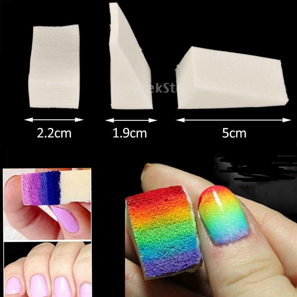 Nail Design Using Sponge First Time Trying Sponge Nail Art!