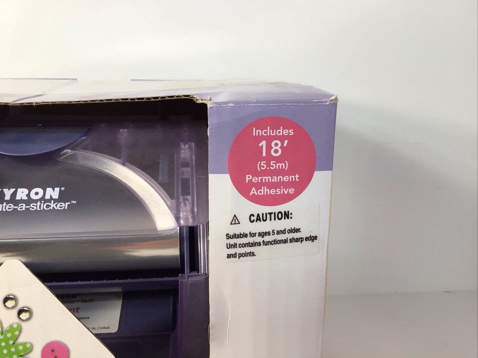 XYRON 5” Create-a-Sticker Sticker Maker Machine ~ Model 500 ~NEW IN BOX ...