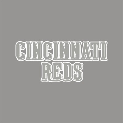 Cincinnati Reds #8 MLB Team Logo 1 Color Vinyl Decal Sticker Window Car ...