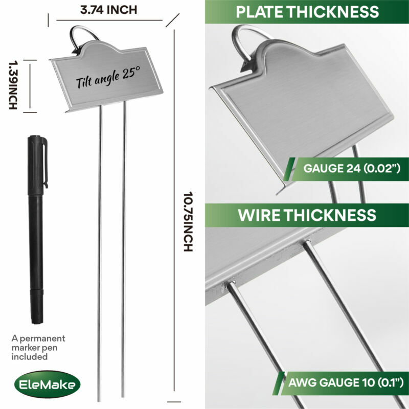 25-Pack Weatherproof Large Metal Plant Labels Garden Markers Plant Tags ...