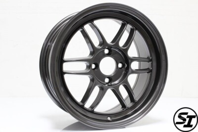 356 ALLOY WHEELS TFS301 15X7 +35 4X100 GUNMETAL FOR MIATA CIVIC EG EK ...