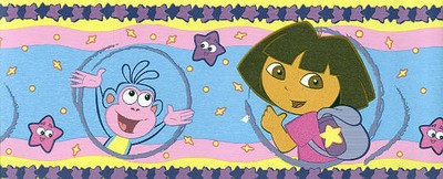 45 FEET of Dora the Explorer Wallpaper BORDER ~ NEW! | eBay