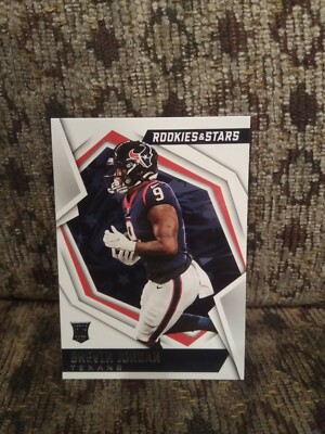 2021 PANINI ROOKIES & STARS...BREVIN JORDAN #167...ROOKIE CARD...TEXANS ...