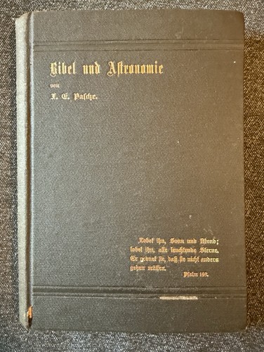 RARE 1906 Die Bibel und Astronomie German Antique Vintage Holy Bible ...