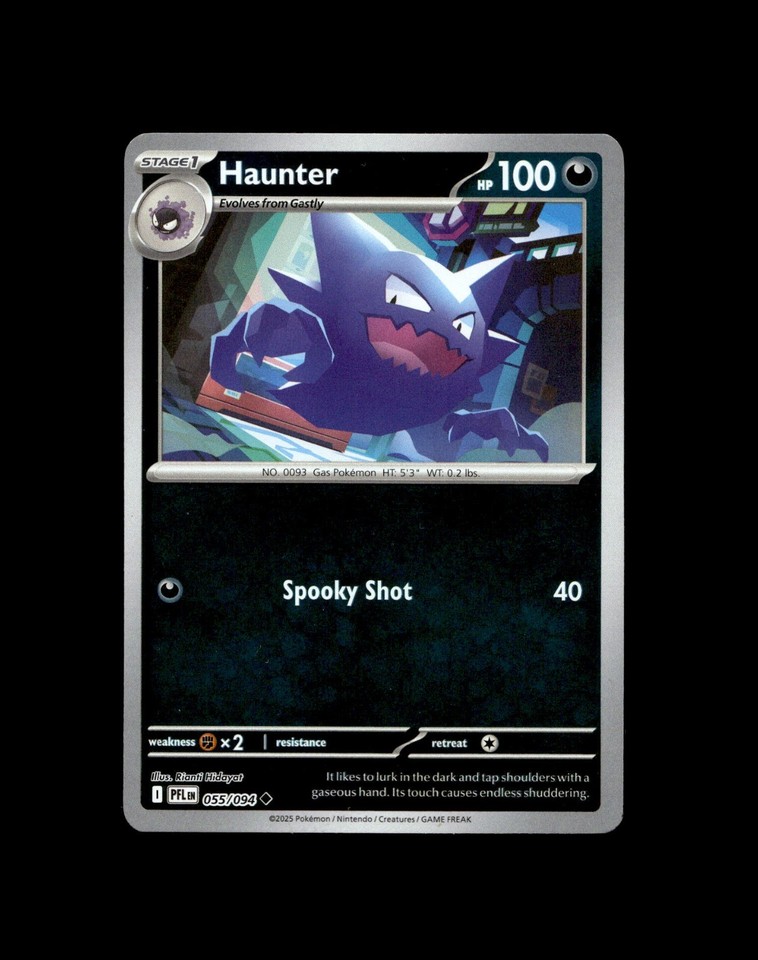 Gastly Haunter Gengar Pokemon Card! Holo/Reverse Holo EX VMAX V GX Rare ...