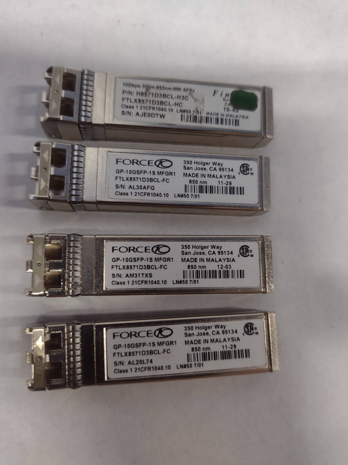 4x 1GB SFP MULTI MODE FIBER MODULES | eBay