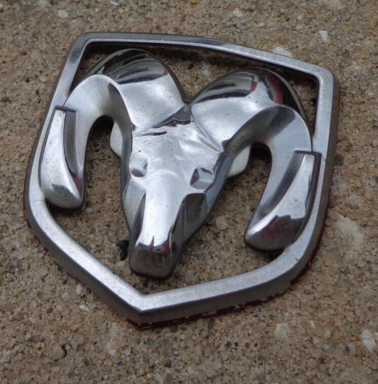 Dodge emblem badge decal logo chrome front Charger Avenger Caravan OEM ...