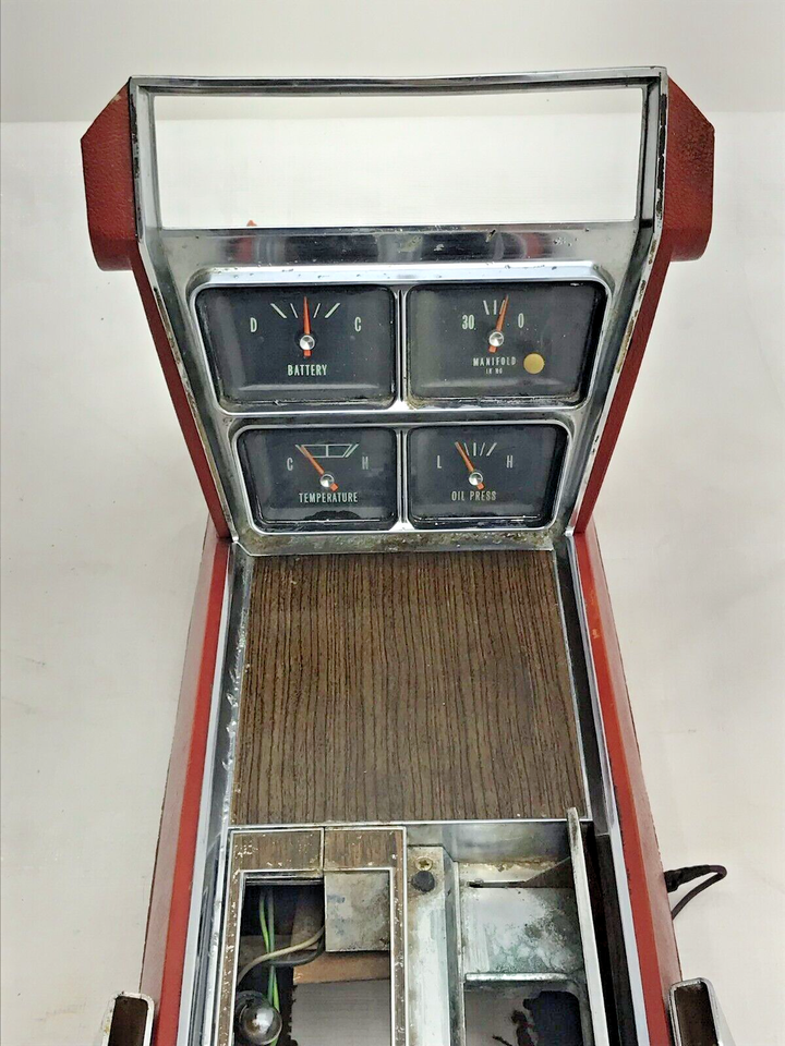 1966-67 Chevy Impala Console, Gauges & Shifter Top Shift Plate Manifold ...