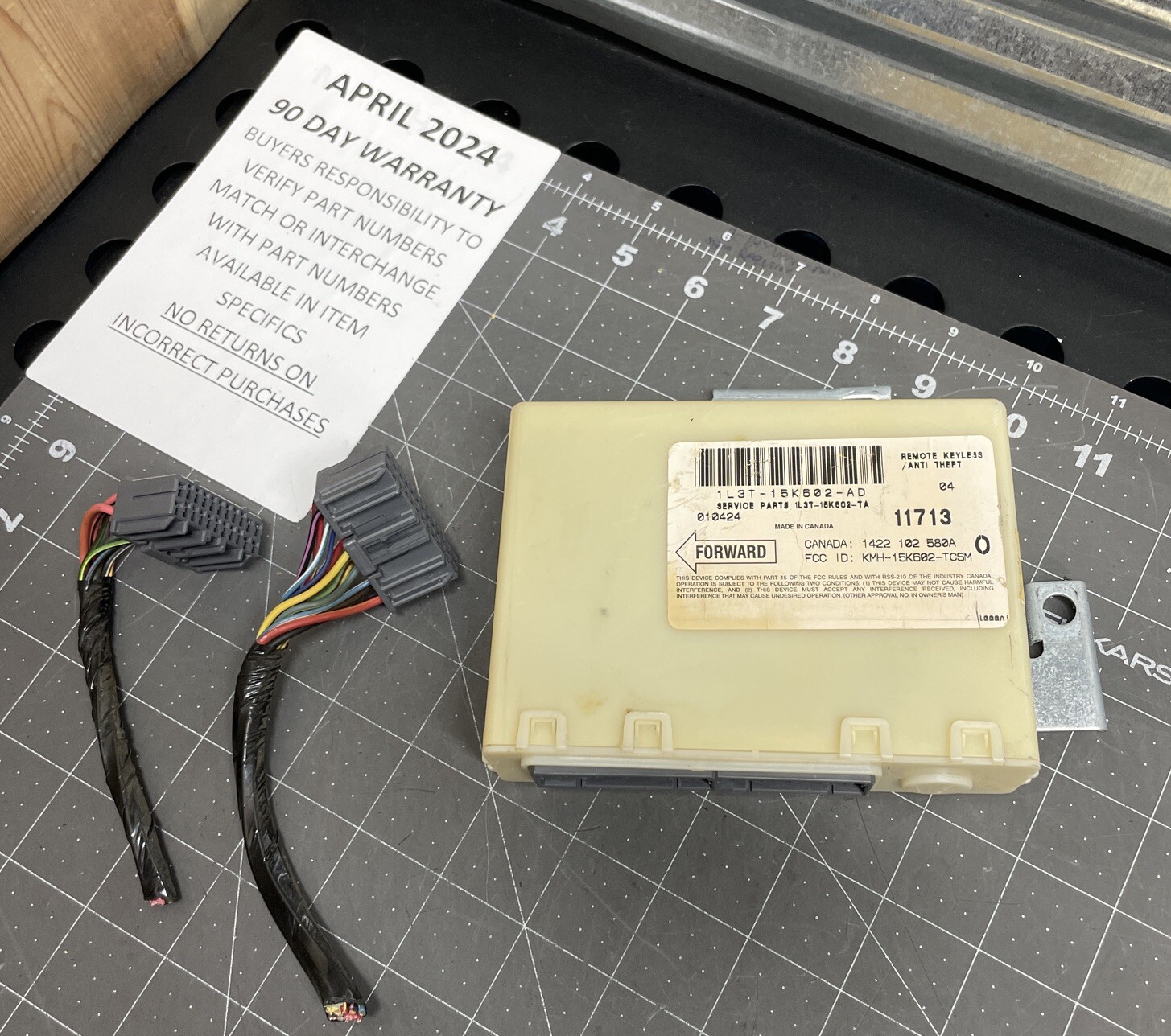 2001 2003 FORD F150 ANTI THEFT KEYLESS ENTRY MODULE 1L3T-15K602-AD Or ...