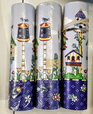 Birdhouse Wallpaper Border LOT 15 yds x 6.7" Pre-pasted Decorative Wall ...