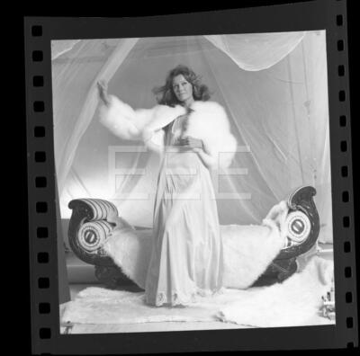 1977 Pat Delaney FUR Movie Actress Model by Harry Langdon Negative w/rights 391S | eBay