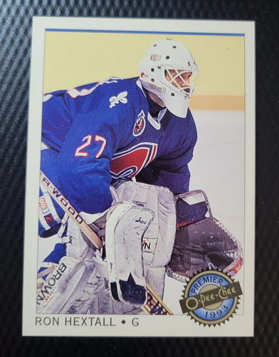 1992-93 O-Pee-Chee Premier RON HEXTALL Quebec Nordiques Hockey NHL Card ...