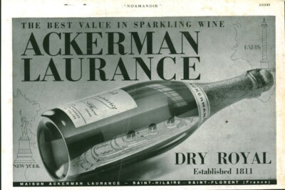 Publicité ancienne Ackerman Laurance Dry Royal 1935 issue de magazine ...