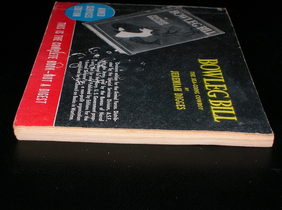 Armed Services Edition Book "BOWLEG BILL" VGC By Jeremiah Digges | eBay