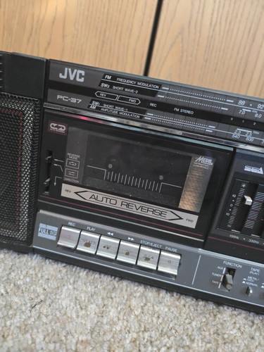 Vintage JVC PC-37 Portable Cassette Radio BoomBox | eBay