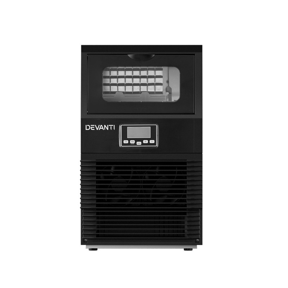 Devanti Commercial Ice Maker Cube Machine 30kg High-Capacity Heavy Duty ...