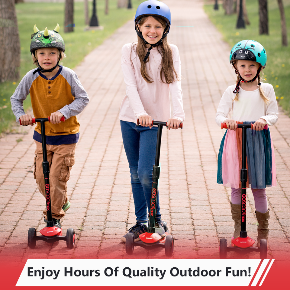 New Bounce GoScoot Max Scooter for Kids, 3 Wheel Kick Scooter ...