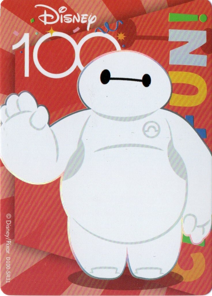 BAYMAX - BASE SET 100 YEARS OF DISNEY JOYFUL CARD.FUN D100-SR31 | eBay ...