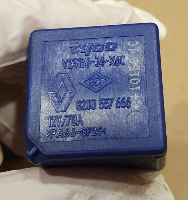 Relay Dacia Renault TYCO 12V/70A 4 pin multifunctional 8200337666 ...