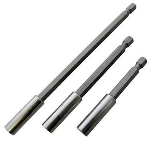New 3pc 1/4" Magnetic Bit Holder Set Hexagon Screwdriver Drill 75 100 ...
