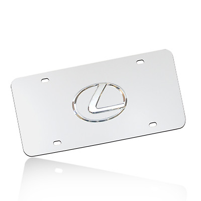 Lexus 3D Logo Chrome Stainless Steel License Plate | eBay