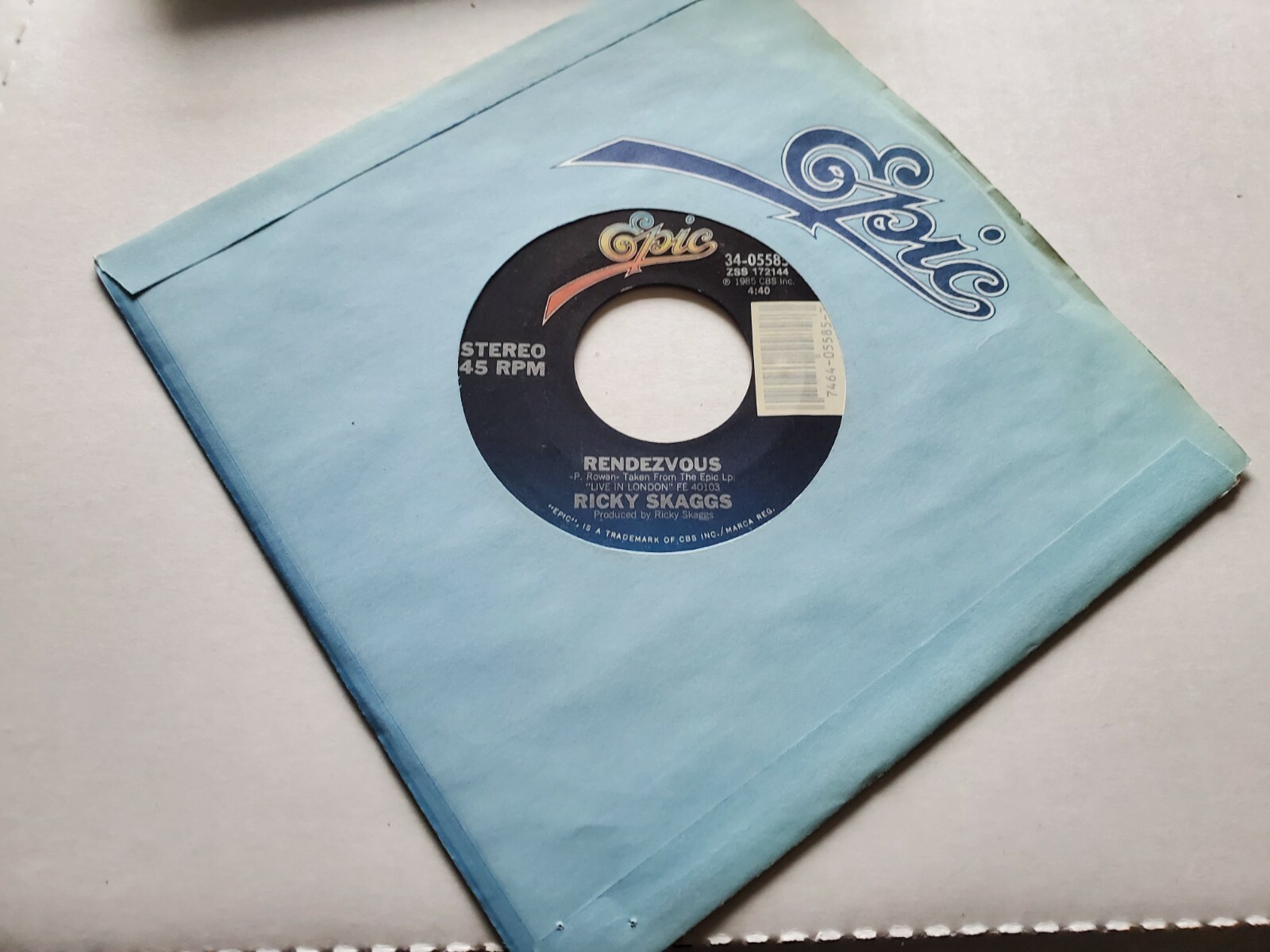 RICKY SKAGGS - You Make Me Feel Like A Man / Rendezvous 1985 COUNTRY 7 ...