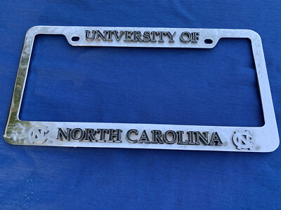 UNC Metal license Plate Frame University Of North Carolina | eBay