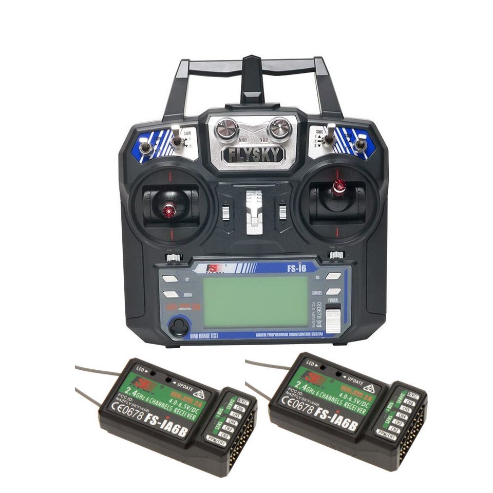 FLYSKY FS-i6 Radio Control RC Stick Transmitter Receiver 6 Channel W FS ...