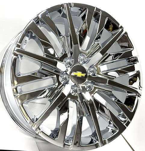 24"chrome SSI OE replica 5921 High Country rims fits 2025 Chevy ...