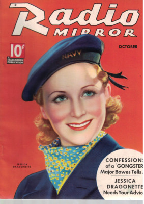 RADIO MIRROR Magazine October 1935 Jessica Dragonette Cover Major Bowes ...