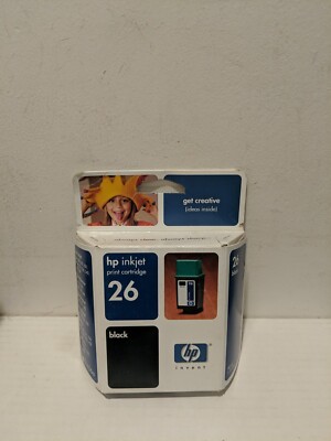 HP 26 Inkjet Cartridge Black (51626a) New Sealed Expired May 2005 | eBay