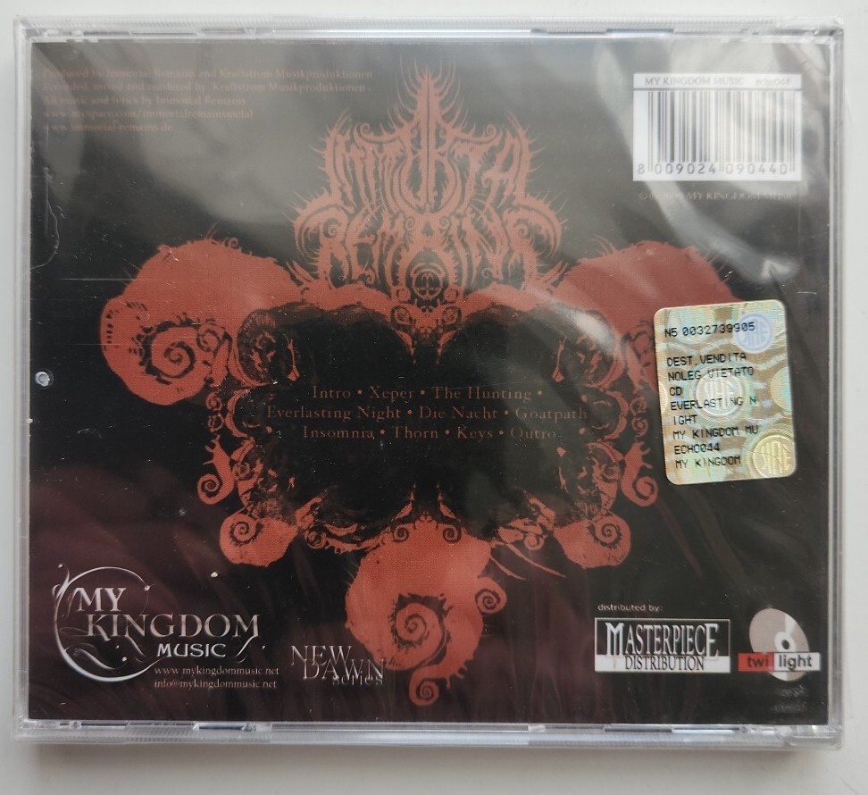 Immortal Remains - Everlasting Night - CD 2009 NEW & SEALED Black Metal ...