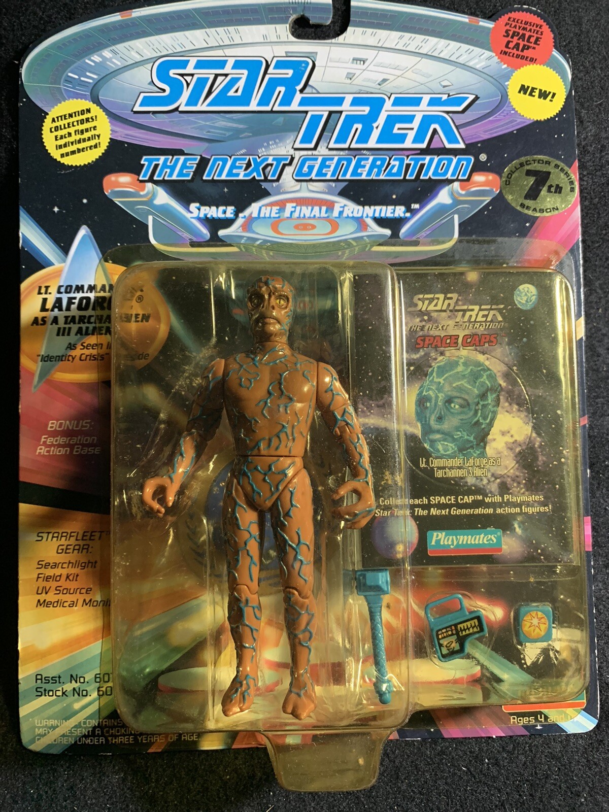 Star Trek TNG. LaForge As Tarchanen III Alien W/POG Vintage Playmates ...