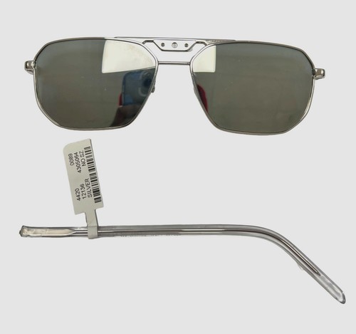 $461 Authentic Prada SPR 58Y 1BC-02R Men Silver Geometric Sunglasses 57 ...