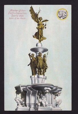 1909 AYPE exposition Spirit of the Pacific sculpture Seattle Washington ...