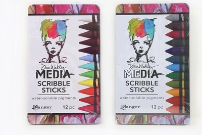 Dina Wakley Media Scribble Sticks Set 1 & 2. | eBay