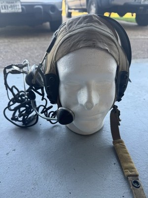WW2 World War US Army Air Force Aircraft - TYPE AN-H-15 FLIGHT HELMET ...