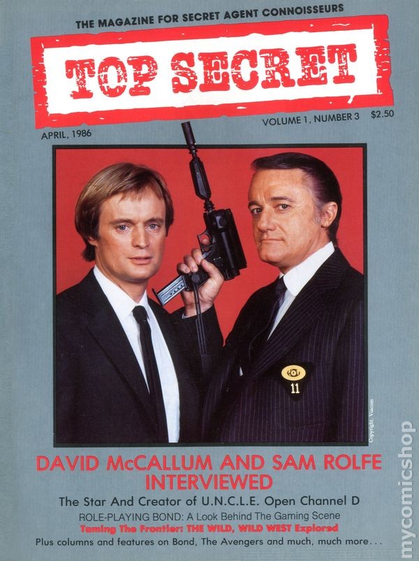 Top Secret Magazine Vol. 1 #3 VG 1986 Stock Image Low Grade | eBay