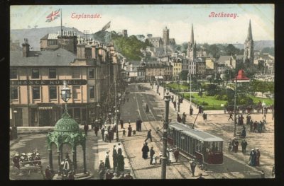 Scotland Buteshire ROTHESAY Esplanade Tram early PPC | eBay UK